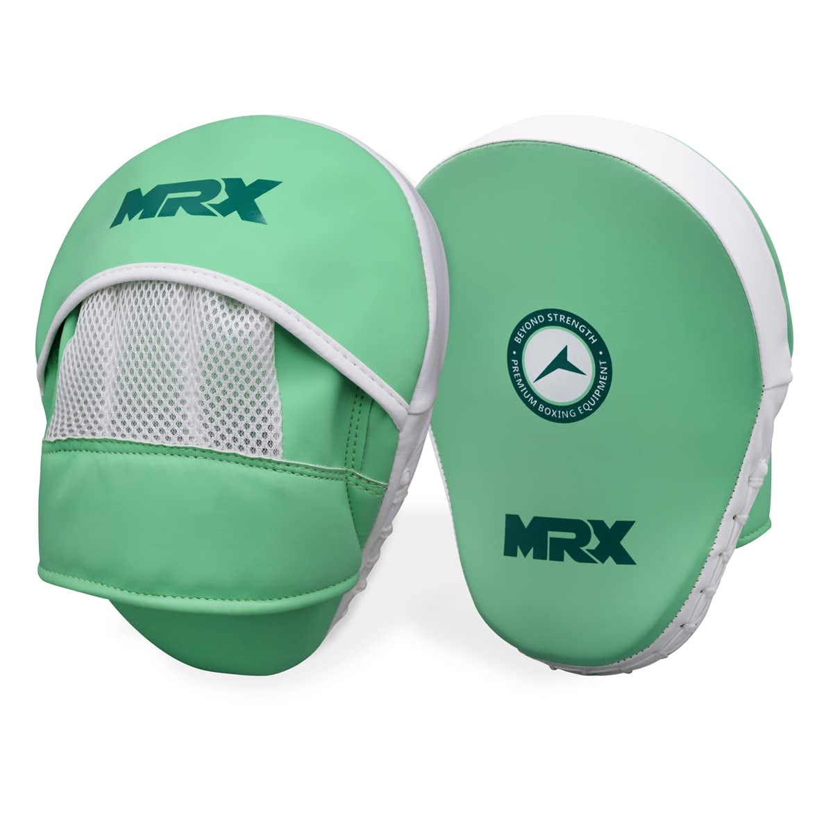 MMA Boxing Mitts, Hook and jab Training Curved Pads, Leather Berating ...