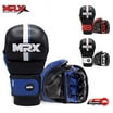 MRX MMA Grappling Gloves 7 OZ Boxing Punching Glove Mitts Black L/XL ...