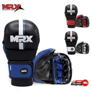MRX MMA Grappling Gloves 7 OZ Boxing Punching Glove Mitts Black L/XL ...