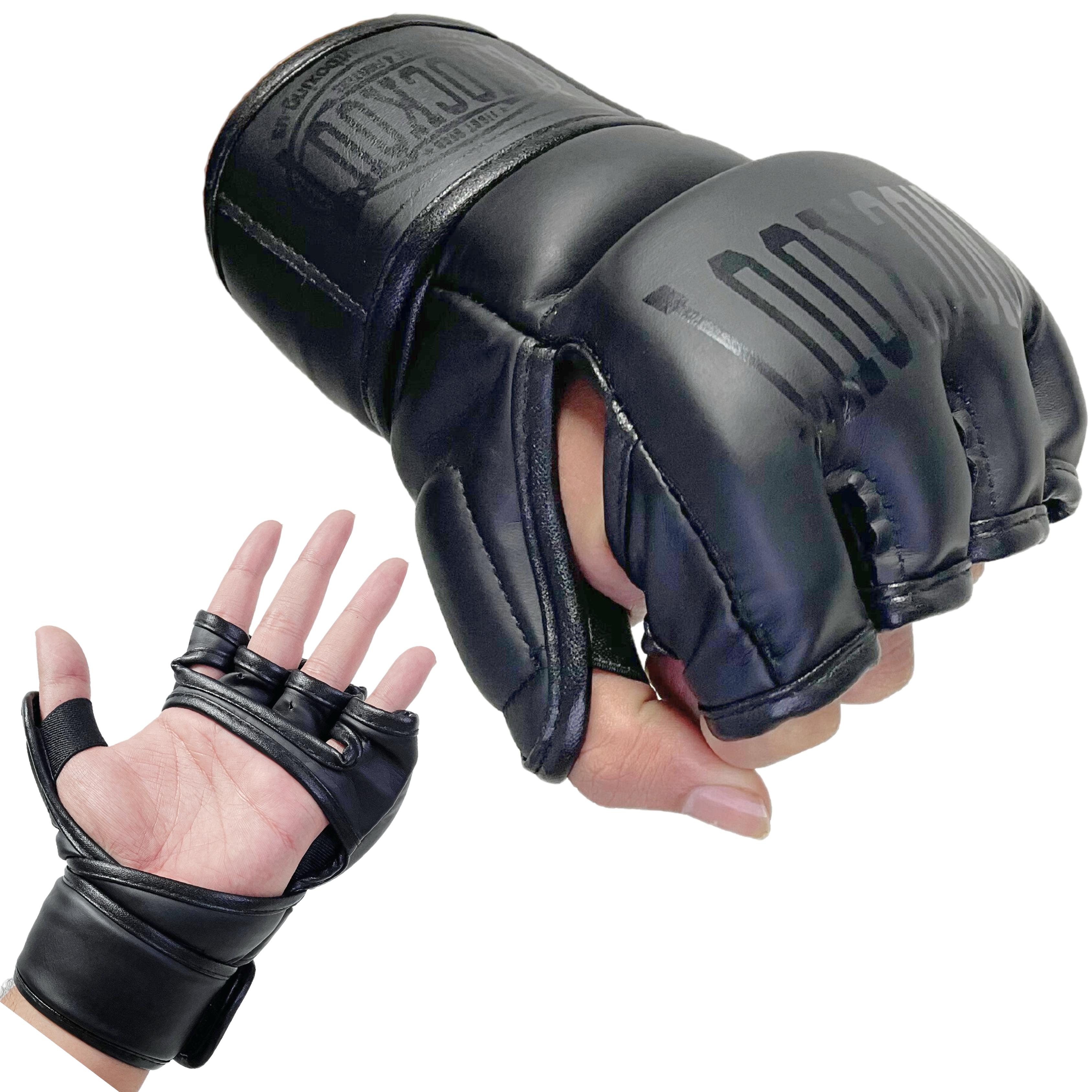 UFC MMA Gloves - 5oz Black S/M Grappling Mixed Martial Arts - Walmart.com