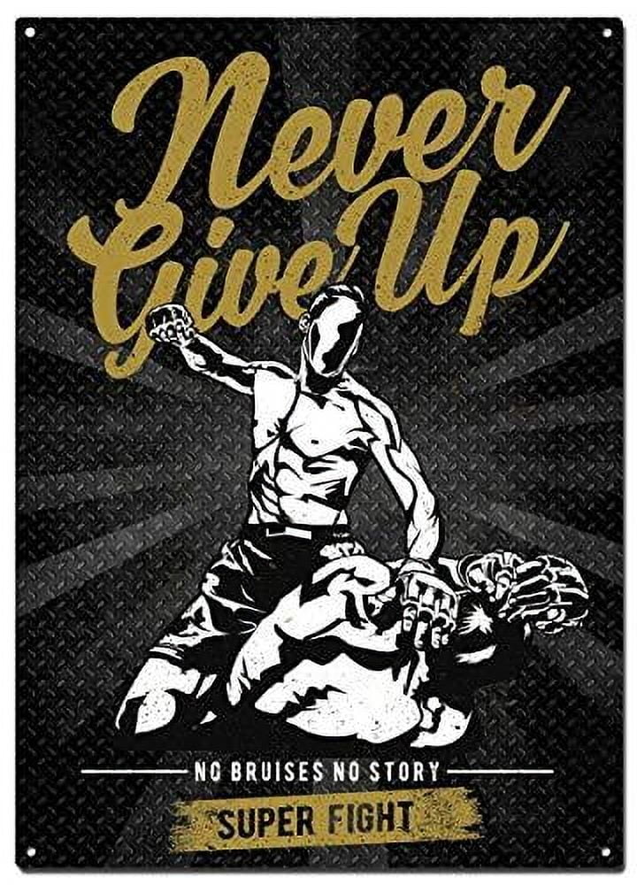 MMA Mixed Martial Arts Metal Tin Signs, Martial Arts Colorfast Posters ...