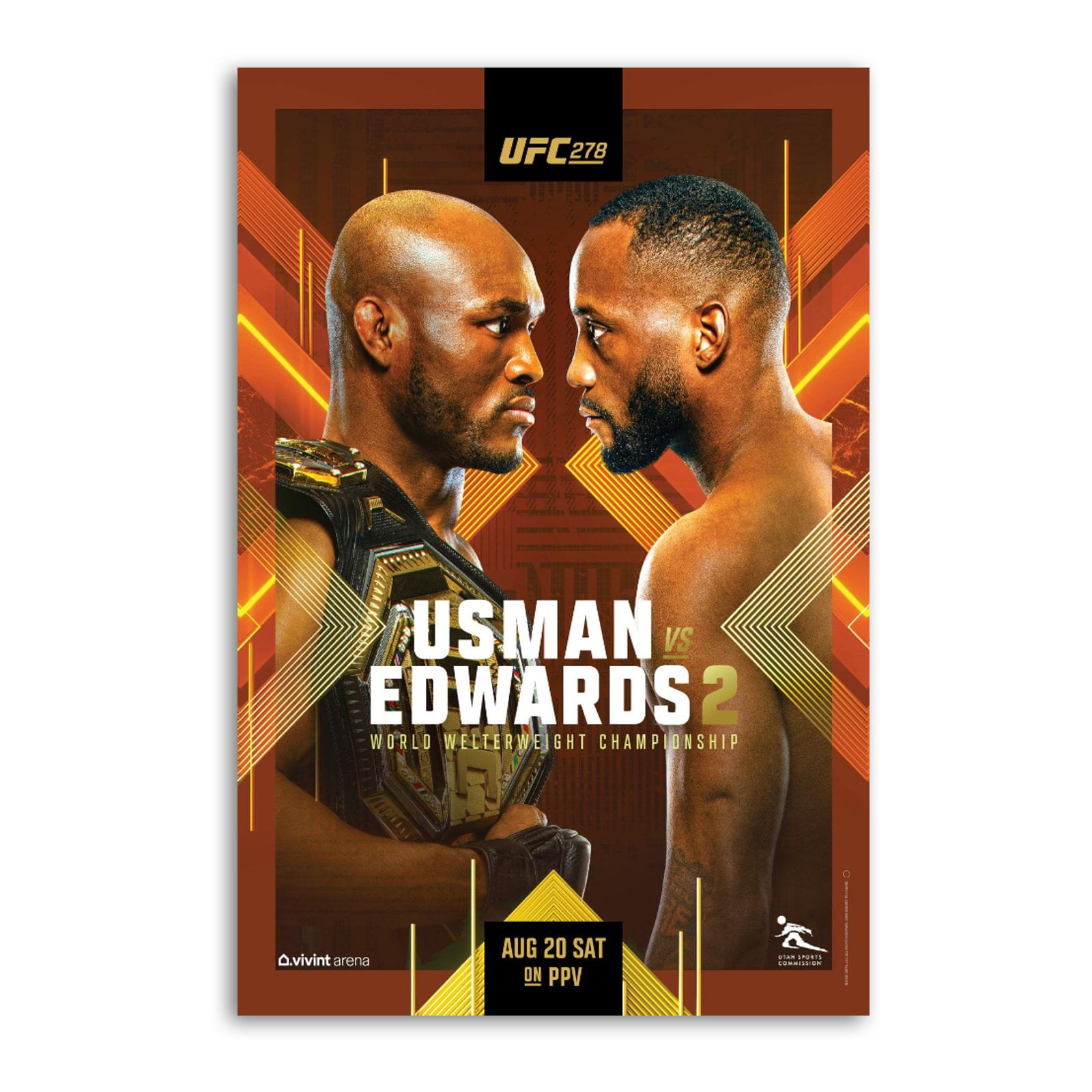 MMA The Salt Lake City Showdown ESPN Usman Vs. Edwards 2 Room Aesthetic ...