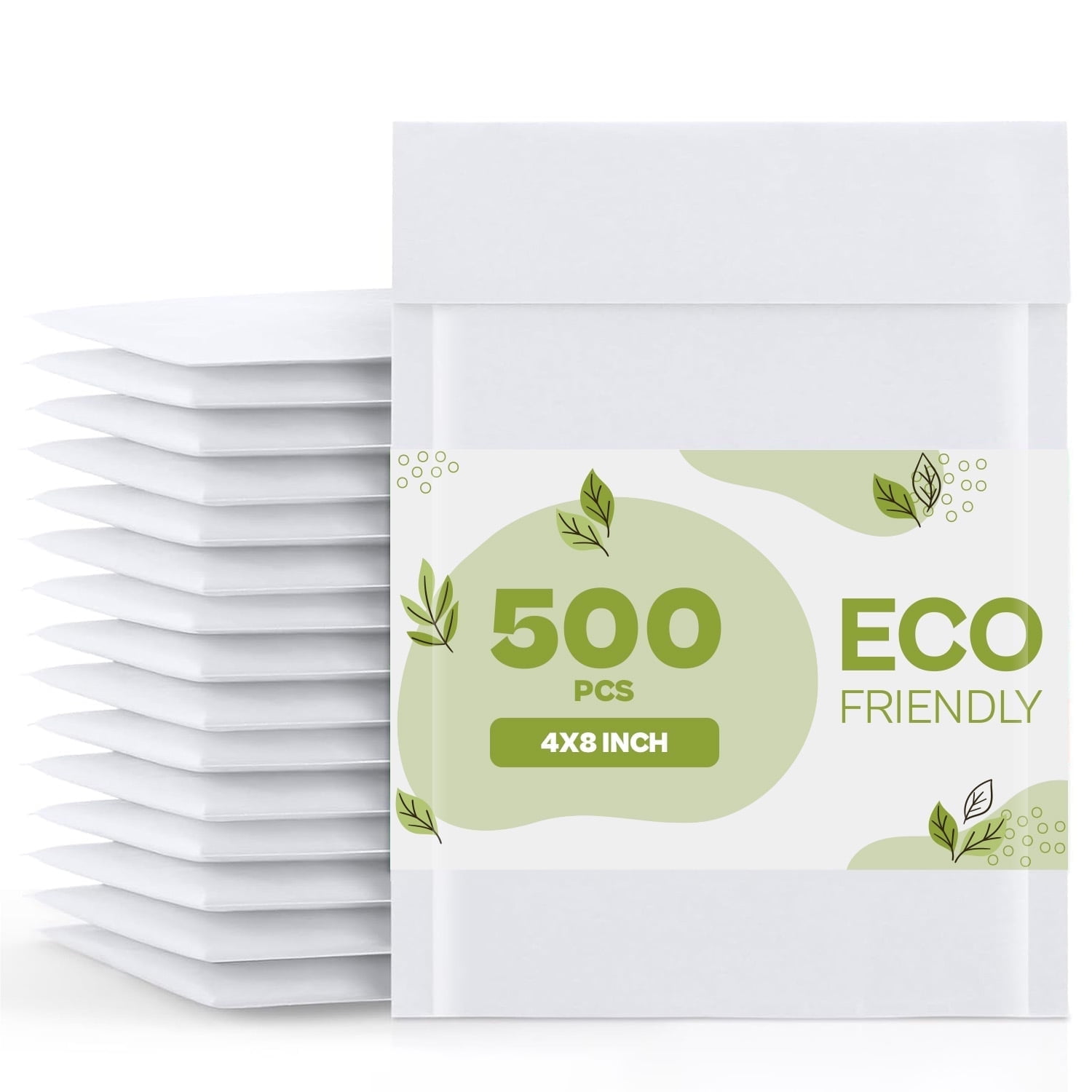 MMBM #000 4" x 8" White Kraft Bubble Padded Envelopes Packaging ...