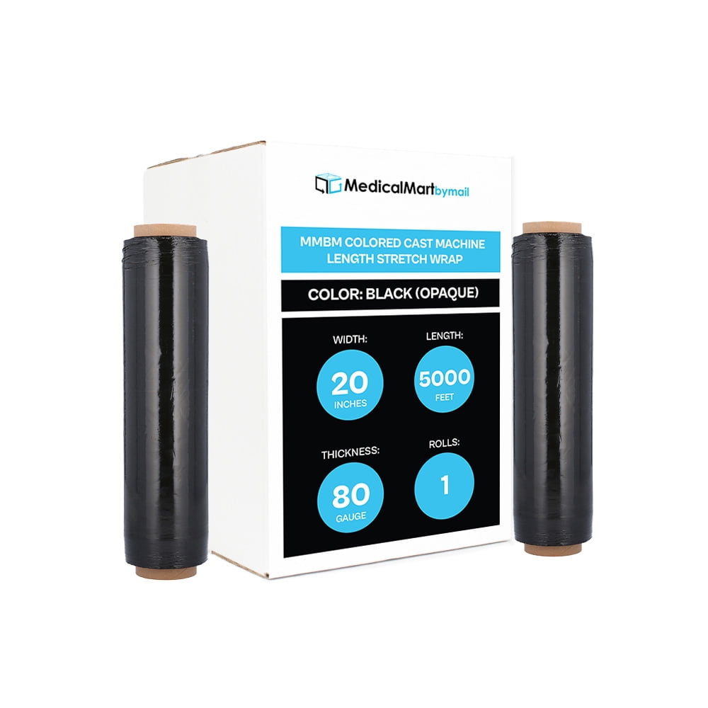 MMBM 1 Roll - 20" x 5000' 3" Core Colored Self-Adhering Machine Stretch ...