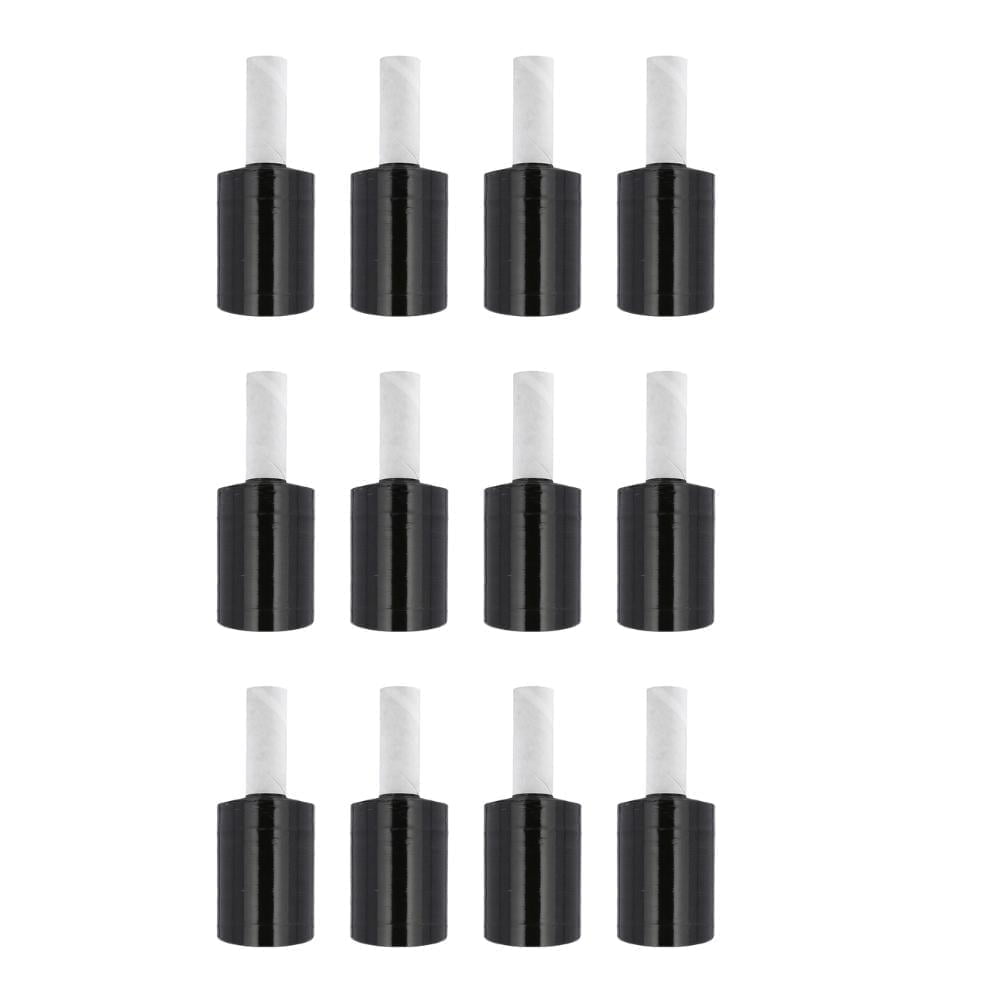 MMBM Mini Stretch Wrap with Handle 5" x 1000' 80 Gauge 24 Rolls Black ...