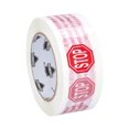 MMBM Stop Sign Tape, 2" x 110 Yards, 2 Mil White/Red, Fragile Items ...