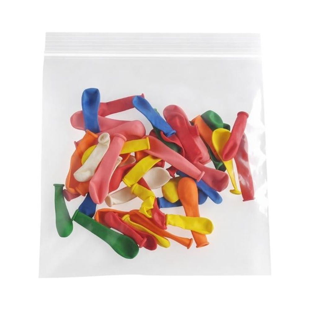 MMBM 4 Mil 12" x 12" Zipper Bags Clear Reclosable Plastic Zip Seal ...