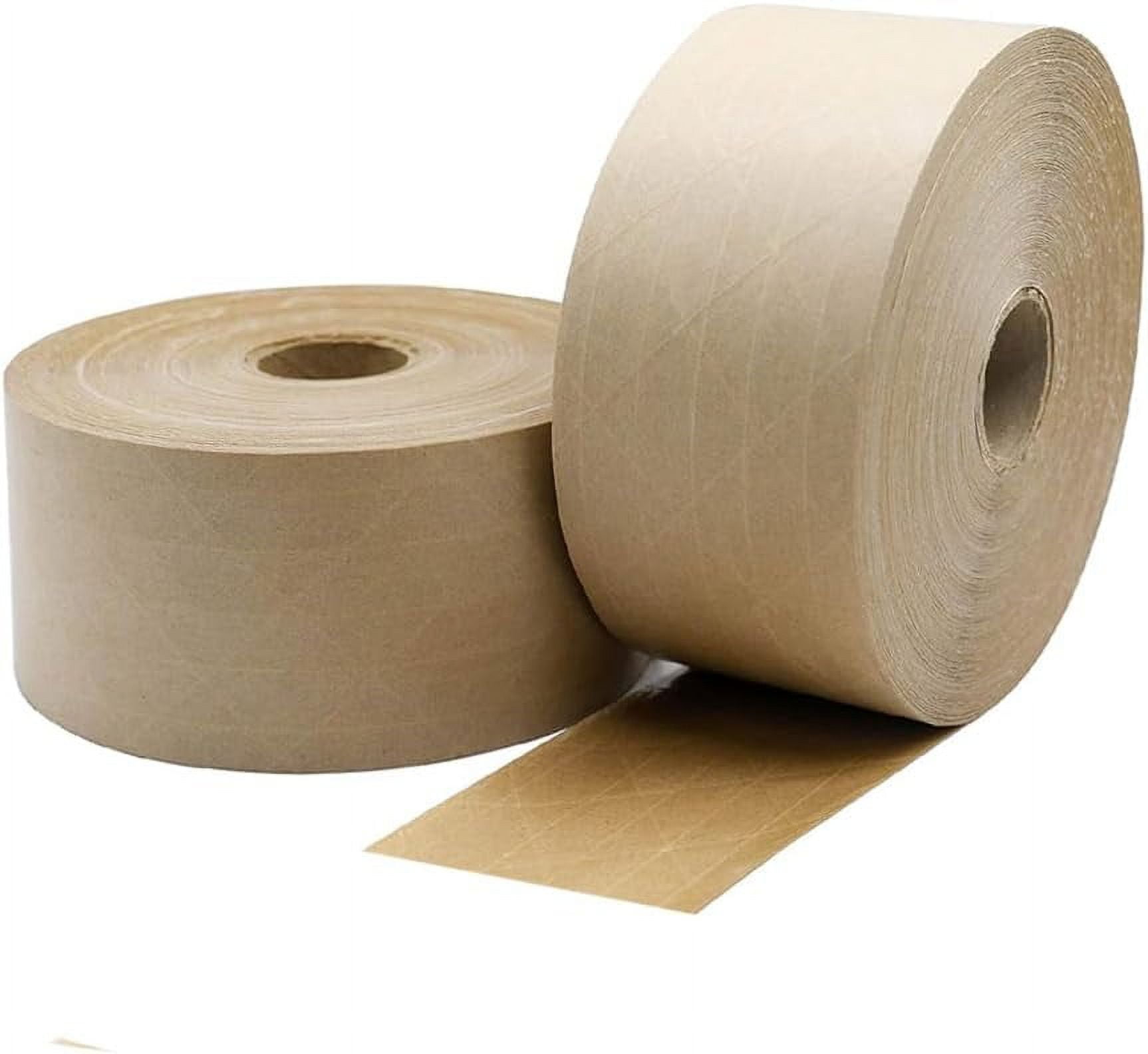 MMBM 8 Pack Gummed Paper Tape with Fiberglass, 2.75" X 375 Feet, Heavy ...