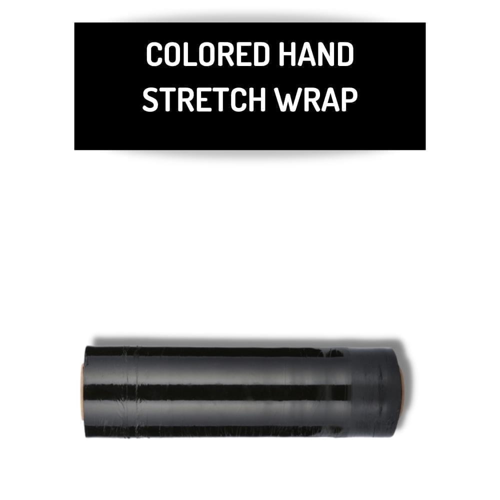 MMBM Black Hand Stretch Wrap 18 Inch x 1500 Feet 63 Gauge 1 Rolls ...