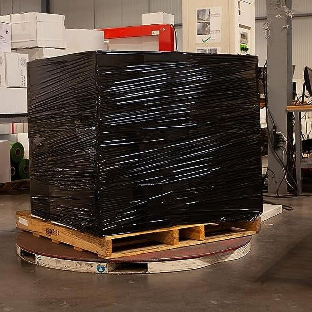 MMBM Black Stretch Wrap, 20 Inch x 5000 Feet, 80 Gauge, 2 Pack, Colored ...