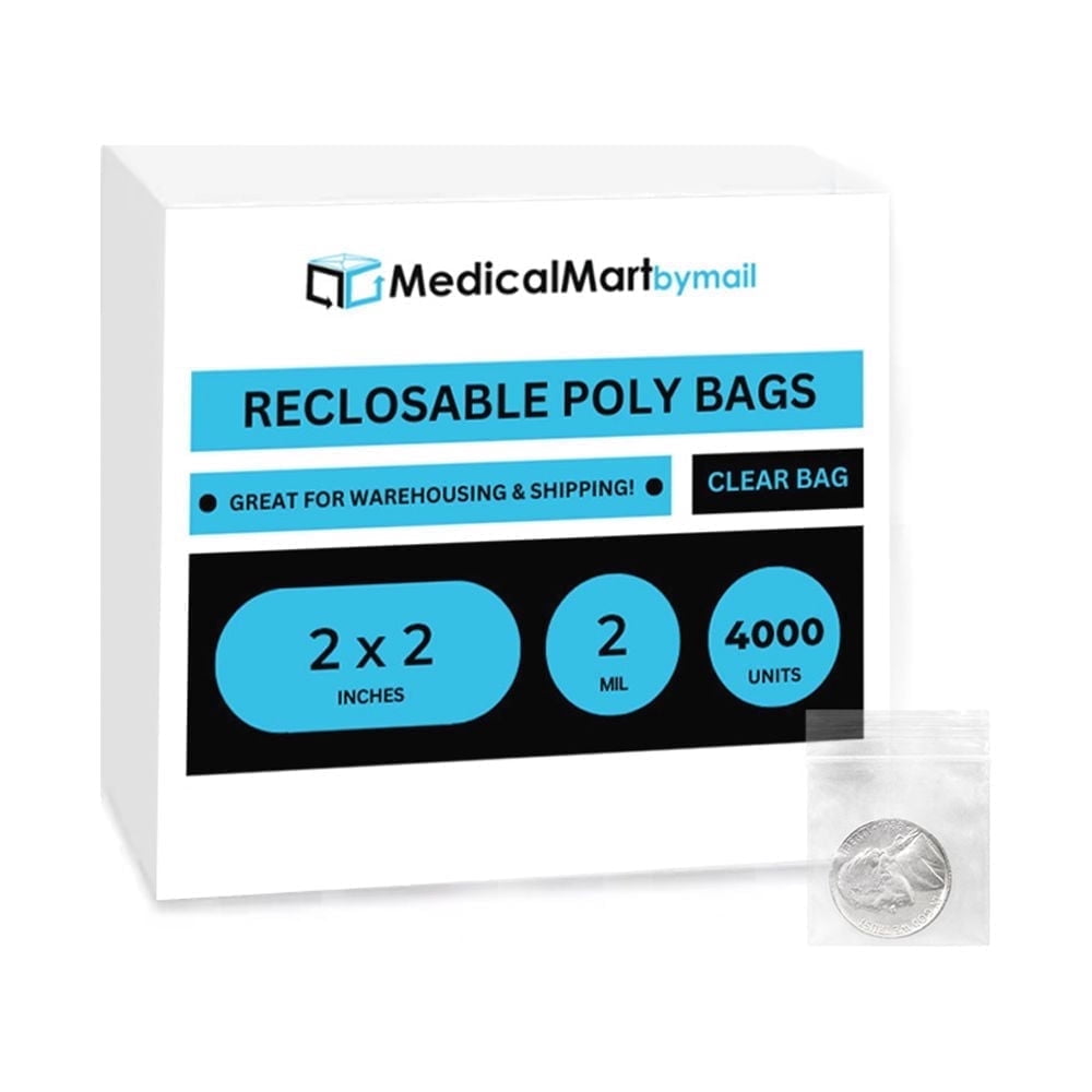 MMBM Clear Zip Bags, 2 Inch x 2 Inch 2 Mil Thick Sample Bags ...