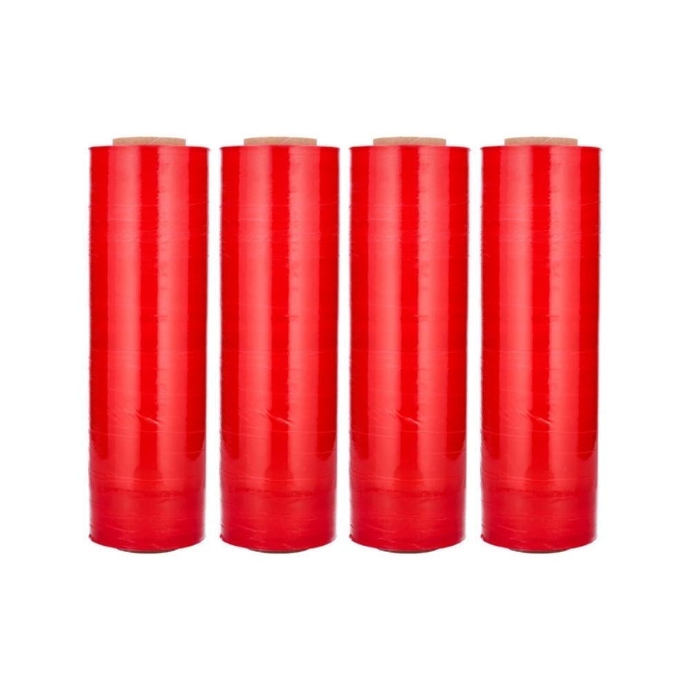 MMBM Opaque Red Hand Stretch Film 18 Inch x 1500 Feet 8 Rolls 63 Gauge ...