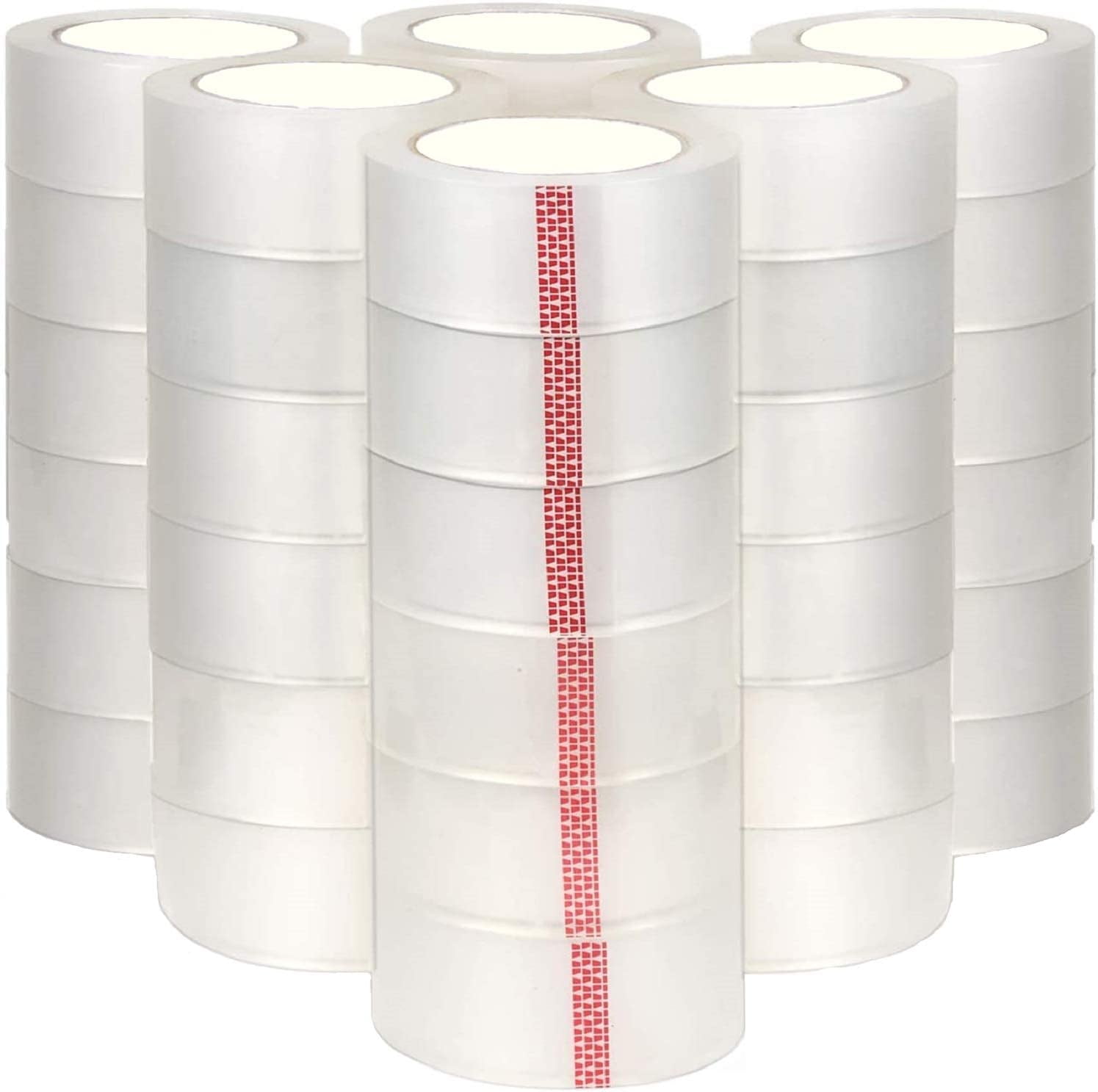 MMBM Packing Tape, 2 Inch x 110 Yards, 72 Rolls, Clear, 1.6 Mil, 3 Inch ...