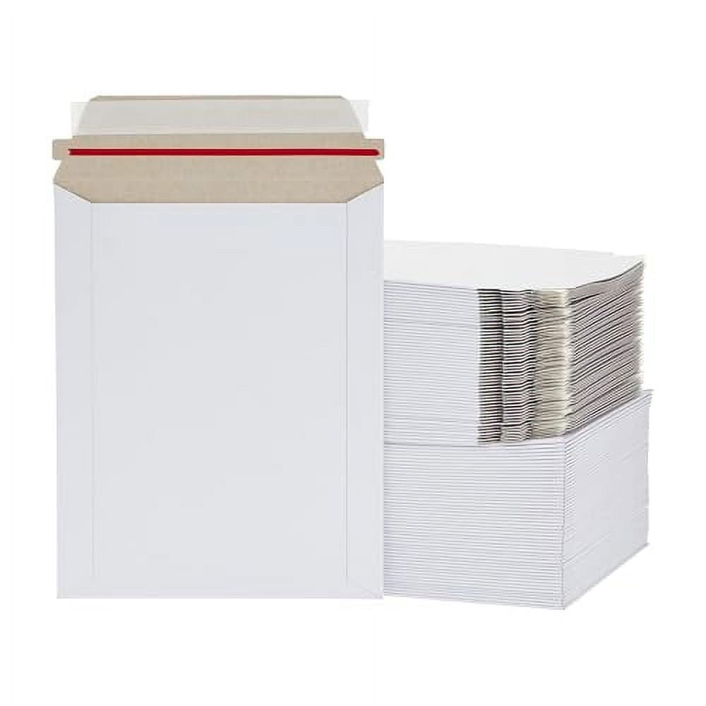MMBM Photo Document Mailers, 9.75x12.25 Inch, 200 Pack, White, Rigid ...