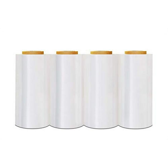 MMBM Stretch Wrap, 11 Inch x 2000 Feet, 51 Gauge, 4 Rolls, Clear ...