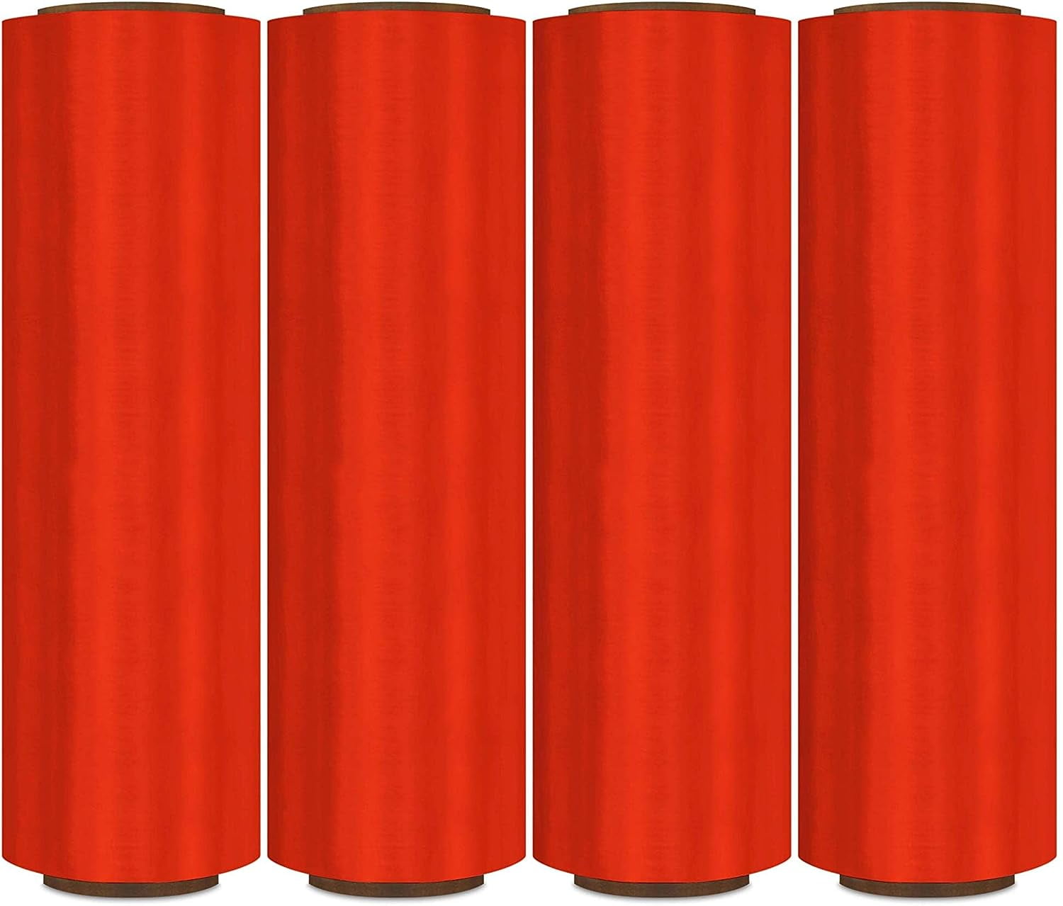 MMBM Stretch Wrap, 15 Inch X 1500 Feet, 80 Gauge, 4 Pack, Dark Red ...