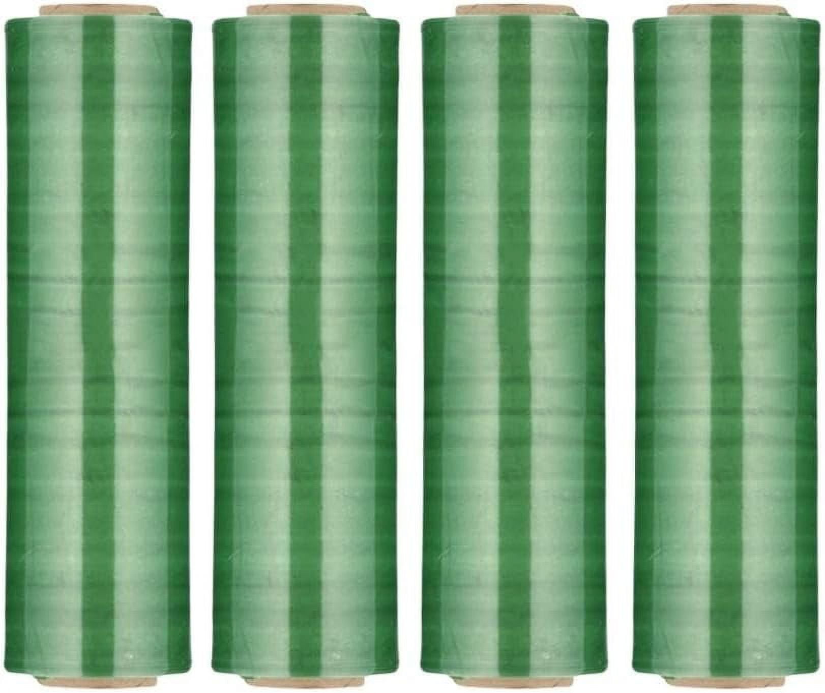 MMBM Stretch Wrap, 15 Inch x 1500 Feet, 80 Gauge, 4 Pack, Dark Green ...