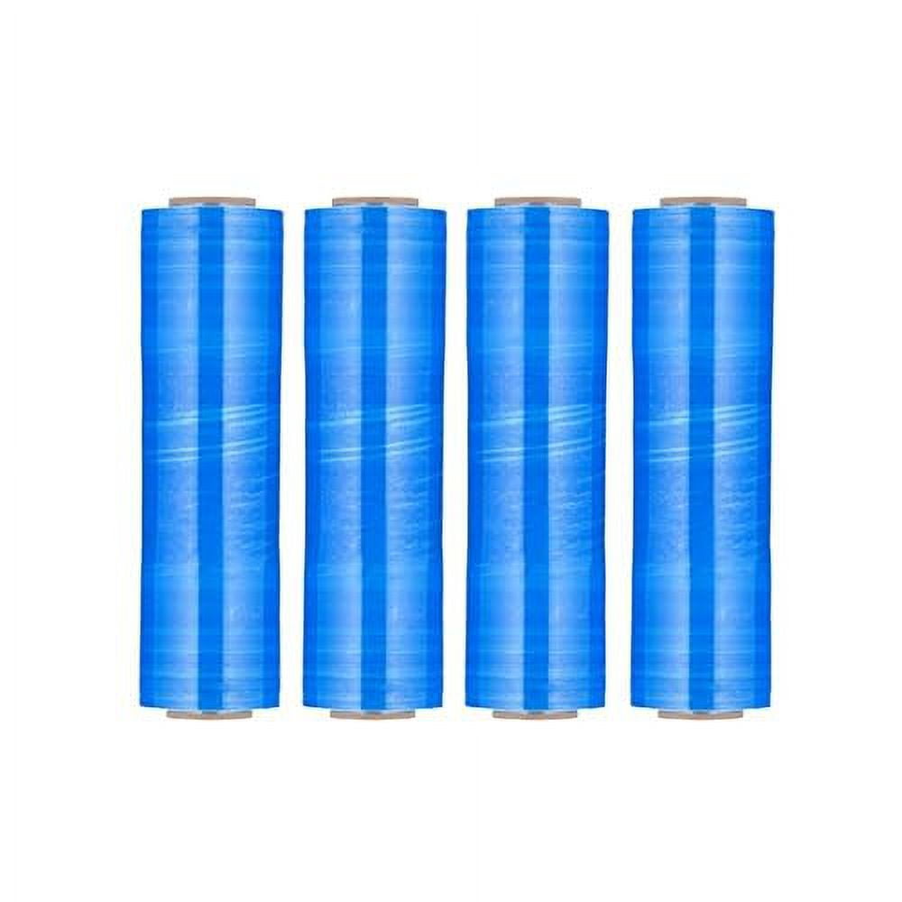 MMBM Stretch Wrap, 18 Inch x 1000 Feet, 100 Gauge, 4 Pack, Dark Blue ...