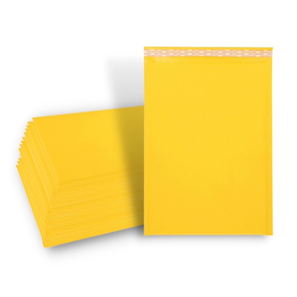 MMBM Yellow Kraft Bubble Mailers Shipping Padded Envelopes Self Seal ...