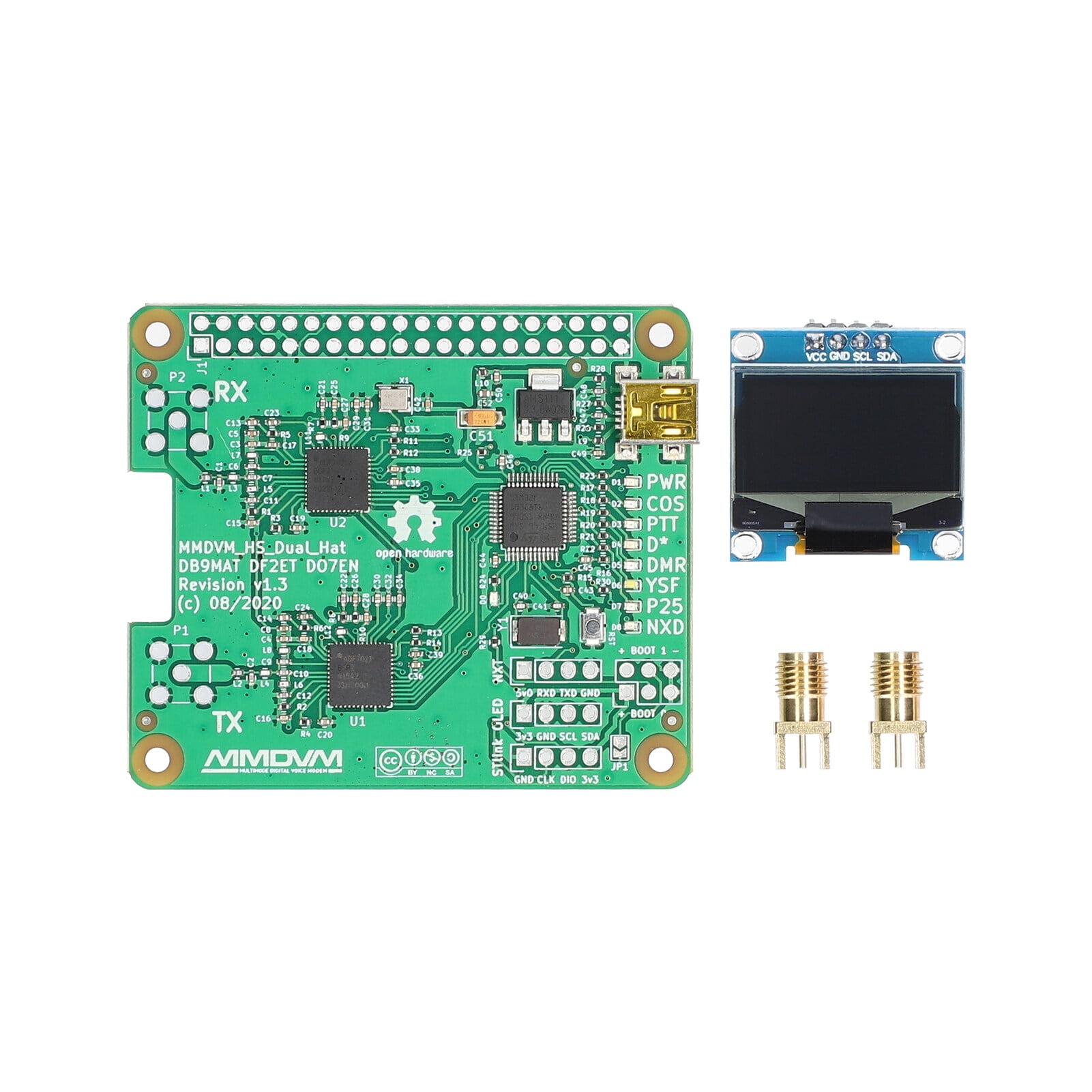 MMDVM Duplex Hotspot Board with OLED Display Support DMR P25 D Star Mini Relay Module Support ...