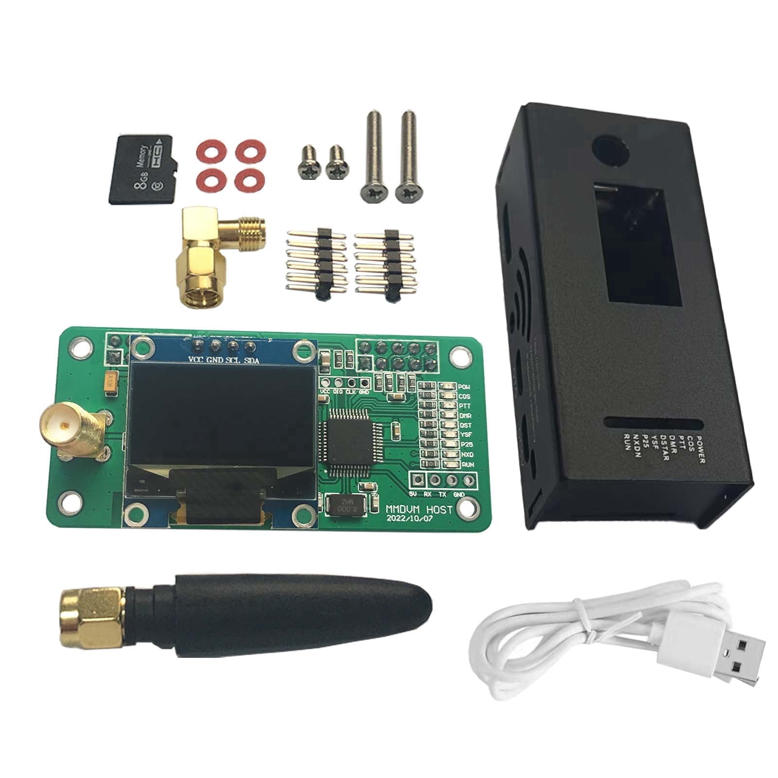 MMDVM Hotspot Board Shell Digital Voice Modem Support DMR DSTAR YSF P25 ...