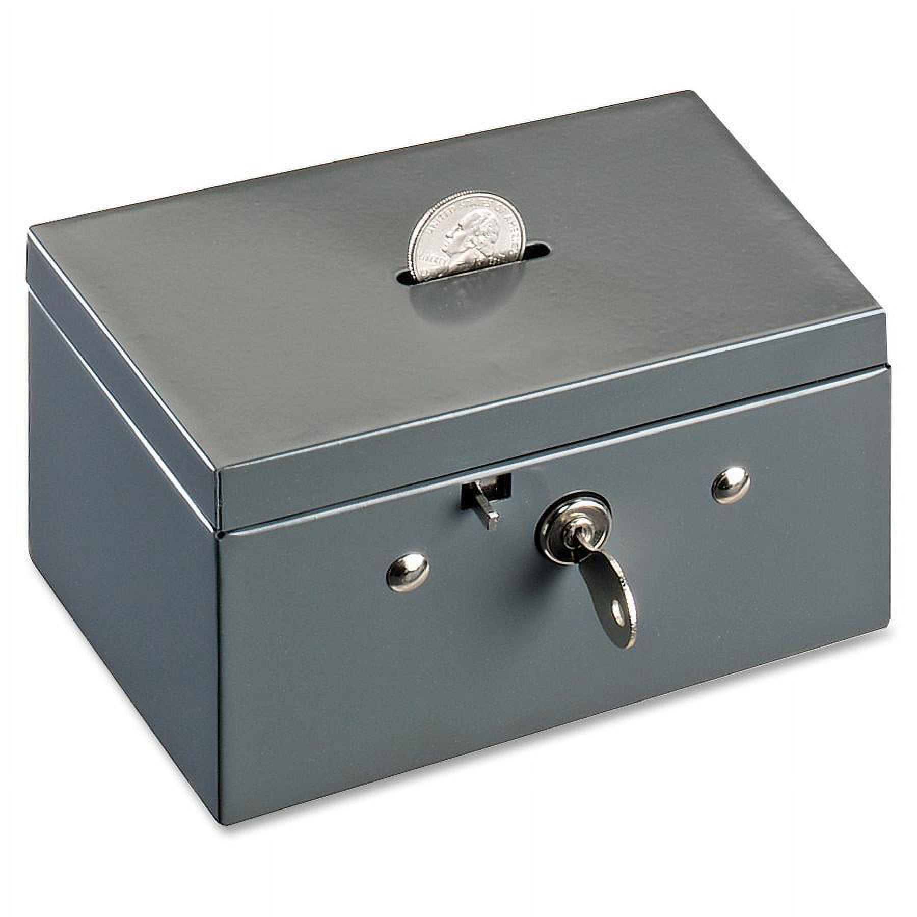 MMF, MMF221533001, SteelMaster Slot Small Cash Box, Gray - Walmart.com