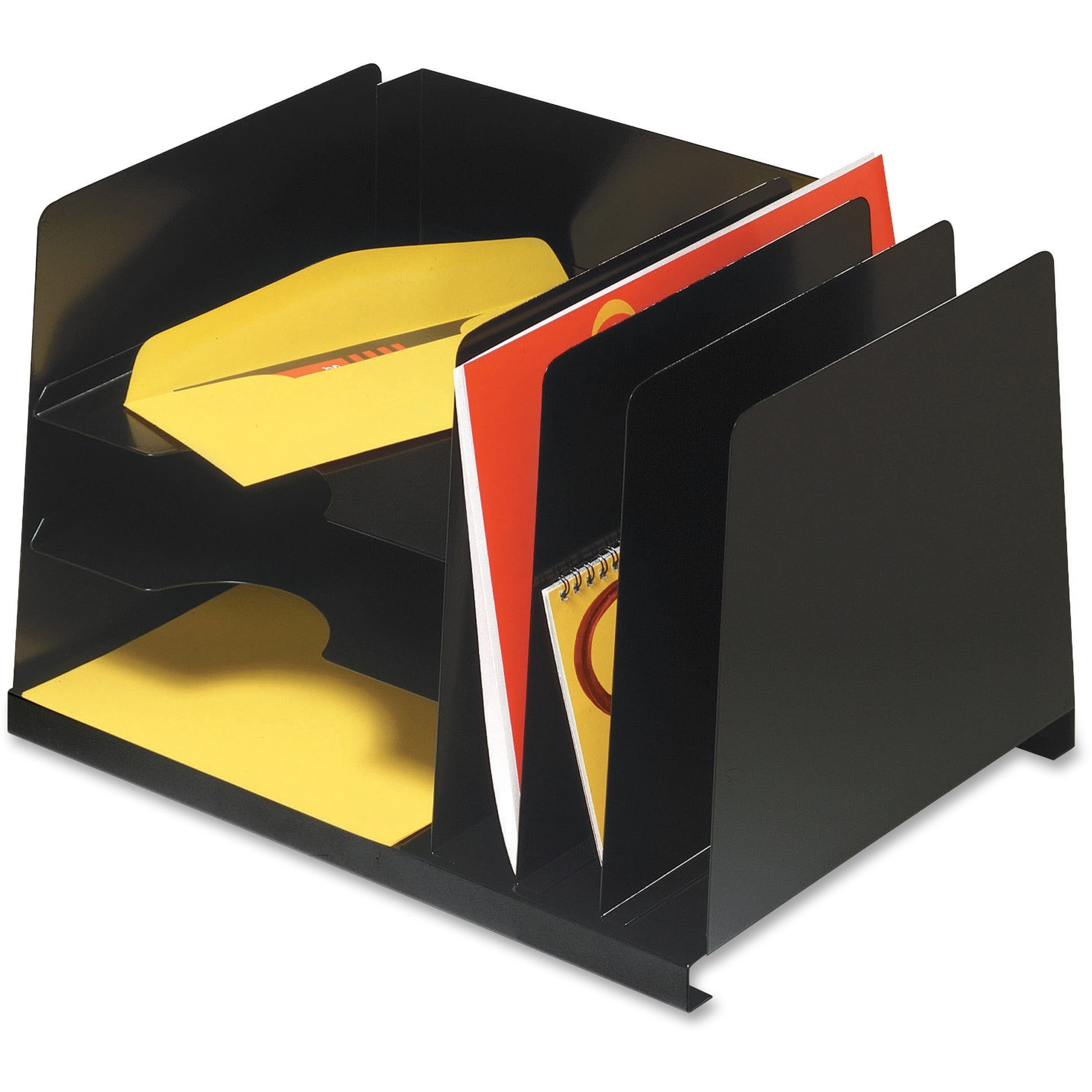 MMF, MMF264R3HVBK, Horizontal/Vertical File Organizer, 1 Each, Black ...