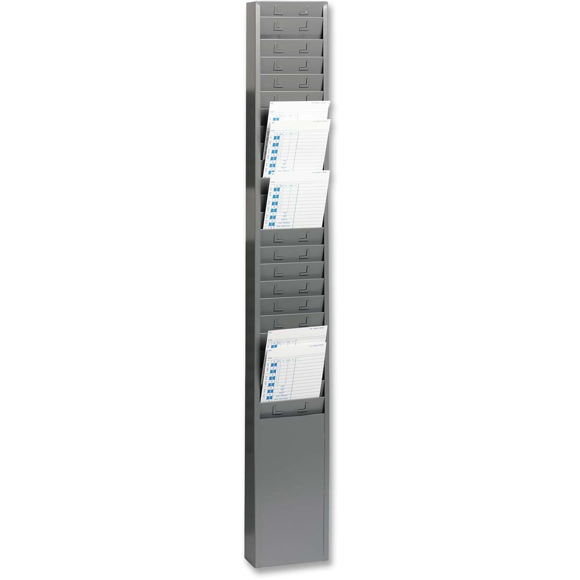 MMF, MMF270R1TCRGY, 25-Pocket Time Card Rack, 1 Each, Gray - Walmart.com