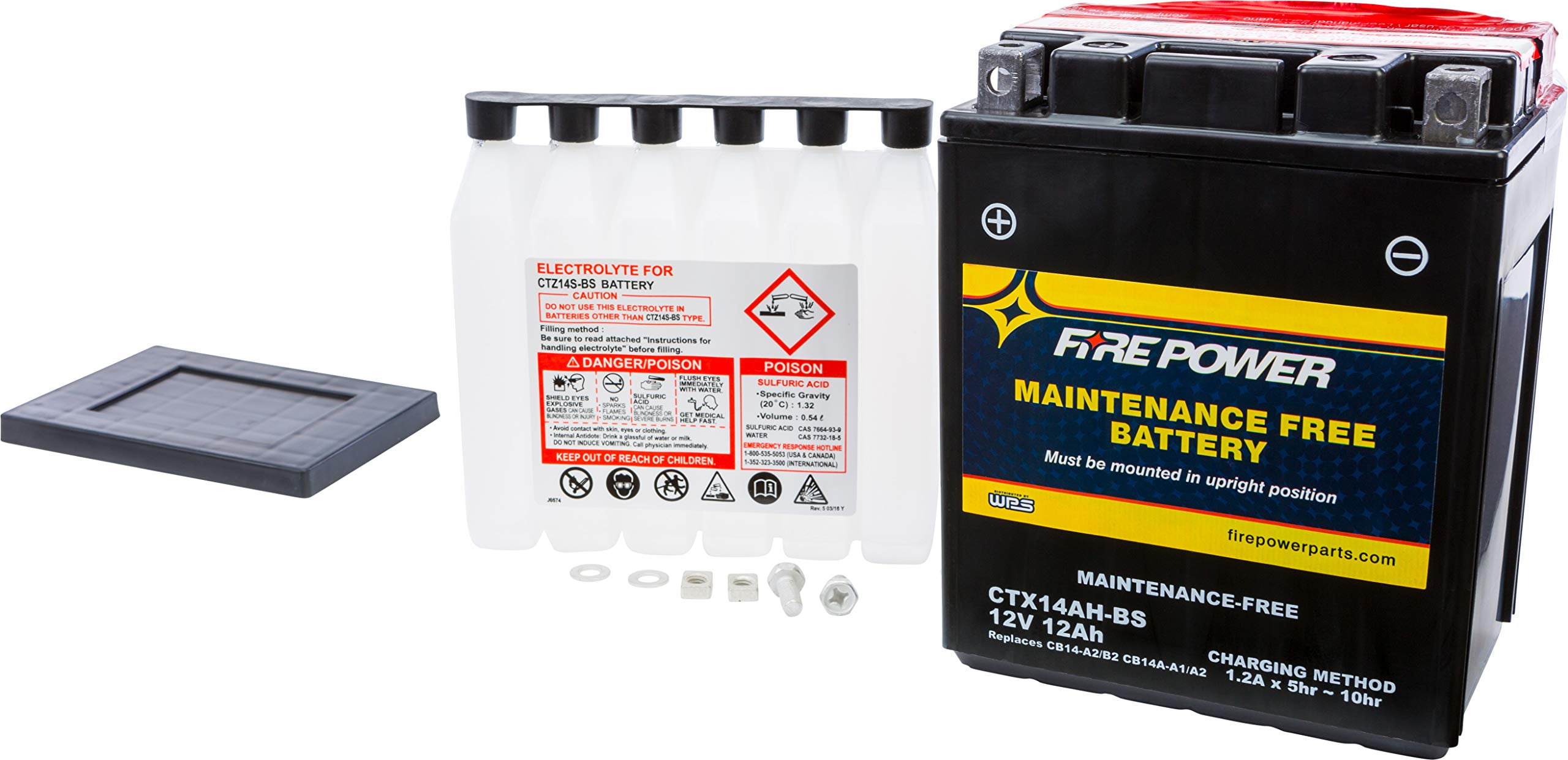 MMG CTX14-AH-BS; Maintenance Free Battery Ctx14Ah-Bs - Walmart.com