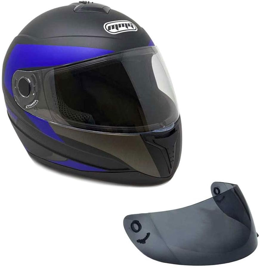 MMG Motorcycle Full Face Helmet DOT Street Legal Comes with Clear ...