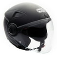 MMG Motorcycle Open Face Helmet DOT Flip-Up Visor Matte Black (Large ...