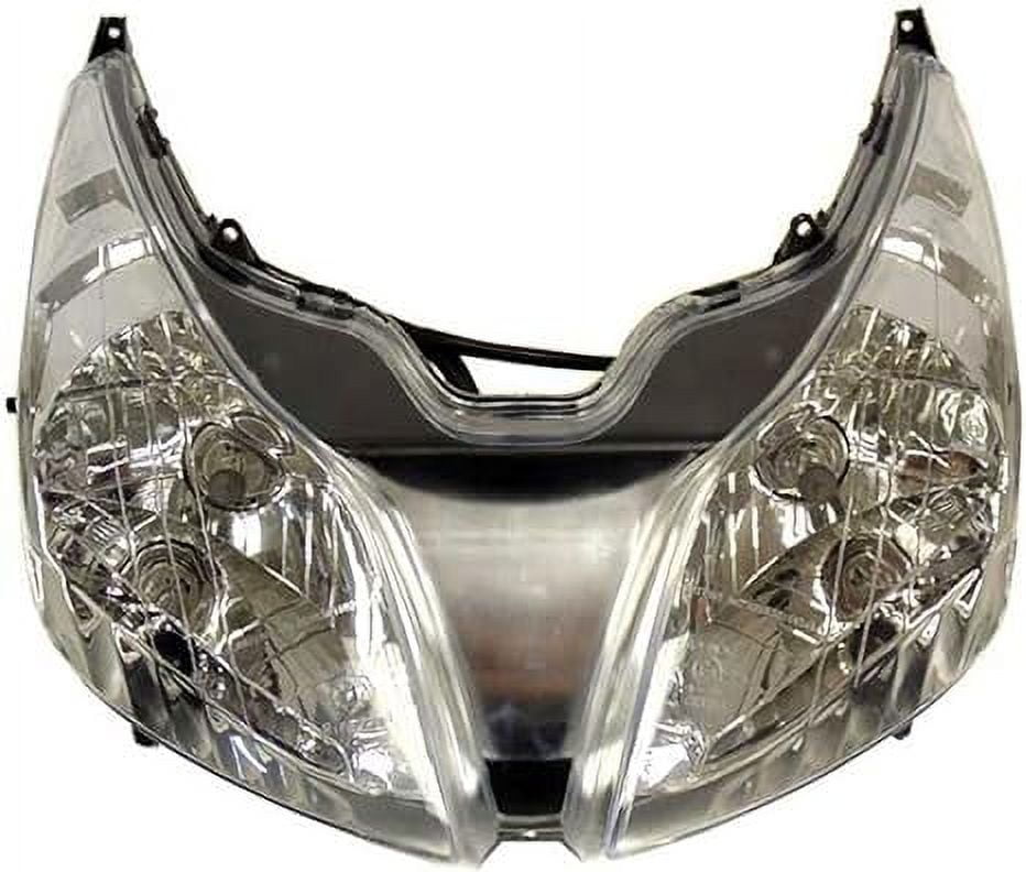 MMG Scooter Headlight Assembly, Clear Lens, Bulbs, OEM Replacement for ...
