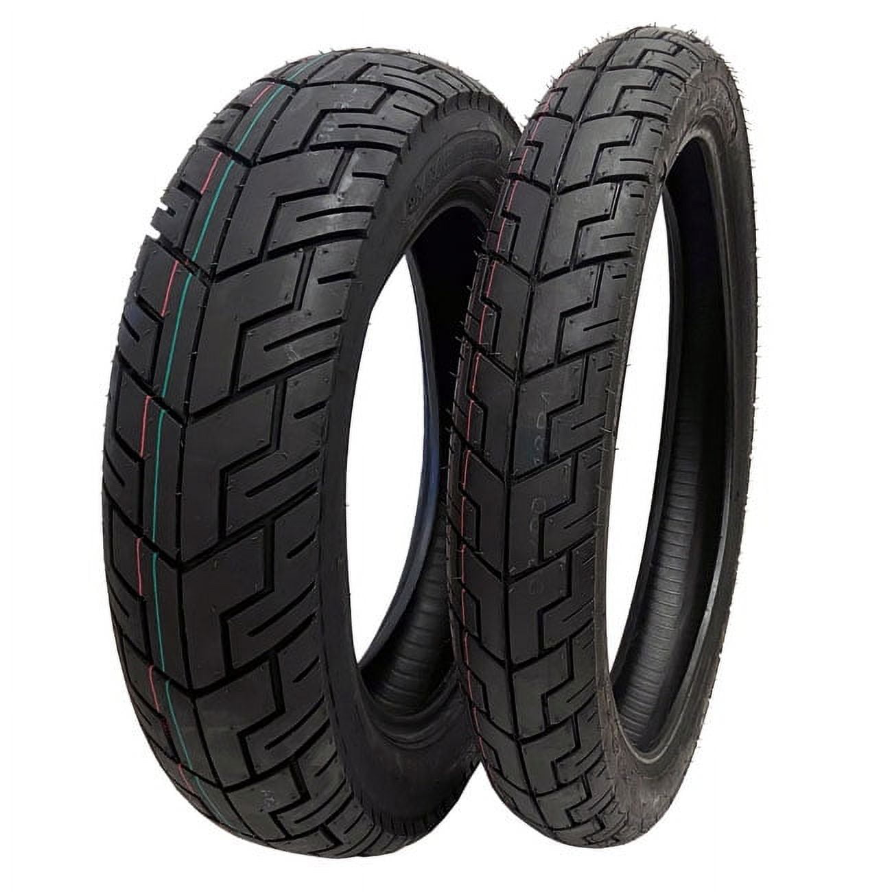 MMG Tire Set: Front 90/90-18 + Rear 130/90-15 for Motorcycles - Walmart.com