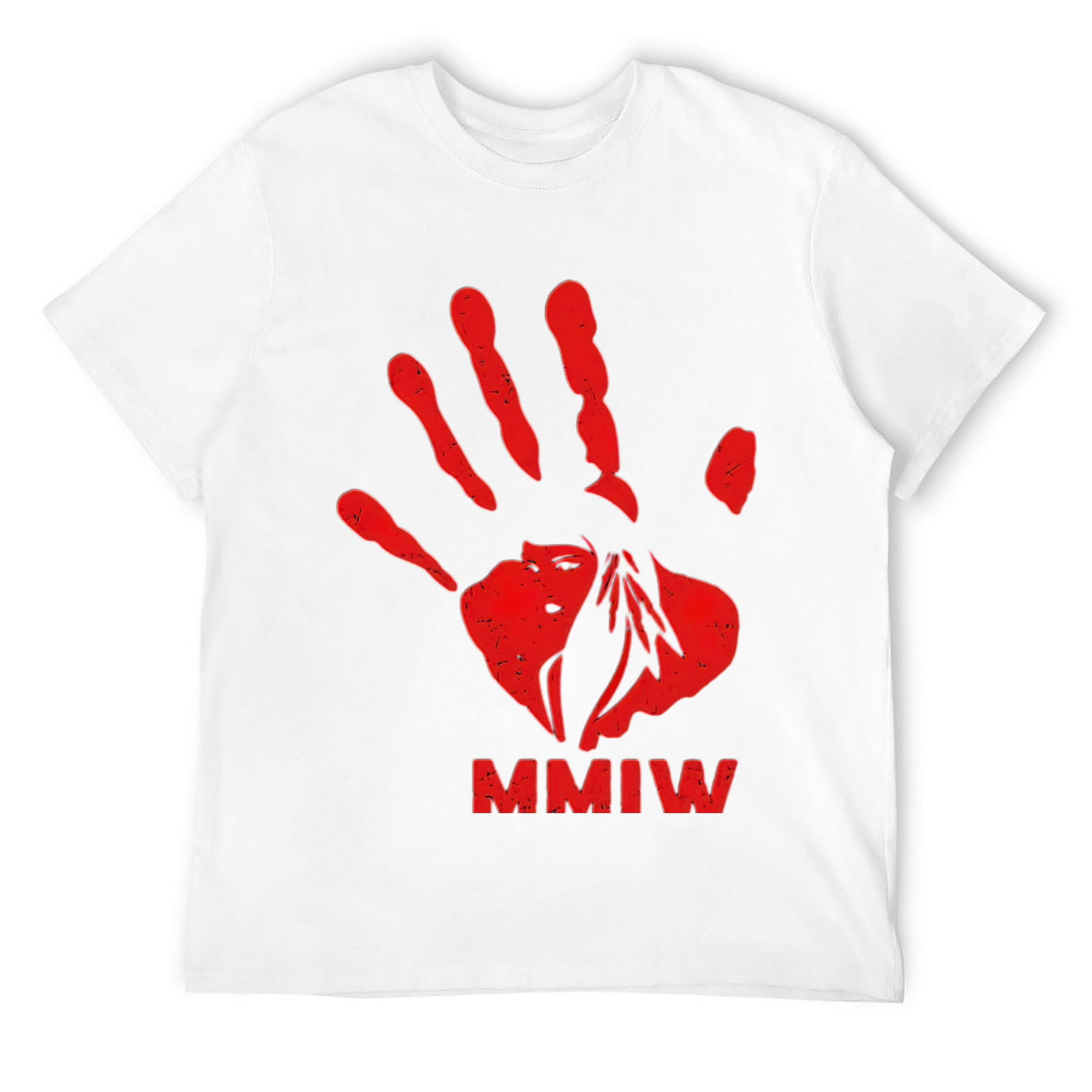 MMIW Missing Murdered Indigenous Mens Sisters Red Handprint T Shirts ...