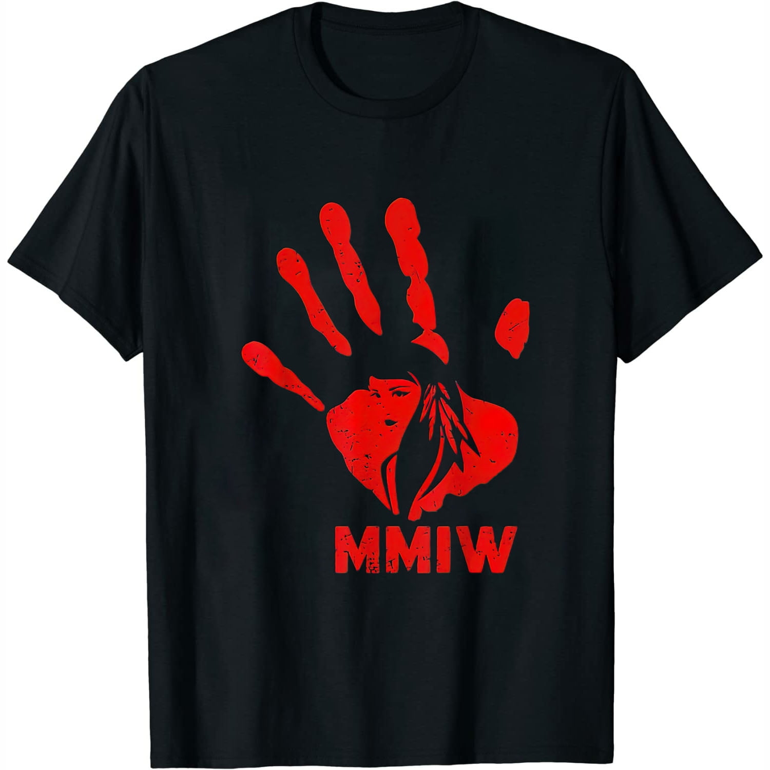 MMIW Missing Murdered Indigenous Women Sisters Red Handprint T-Shirt ...