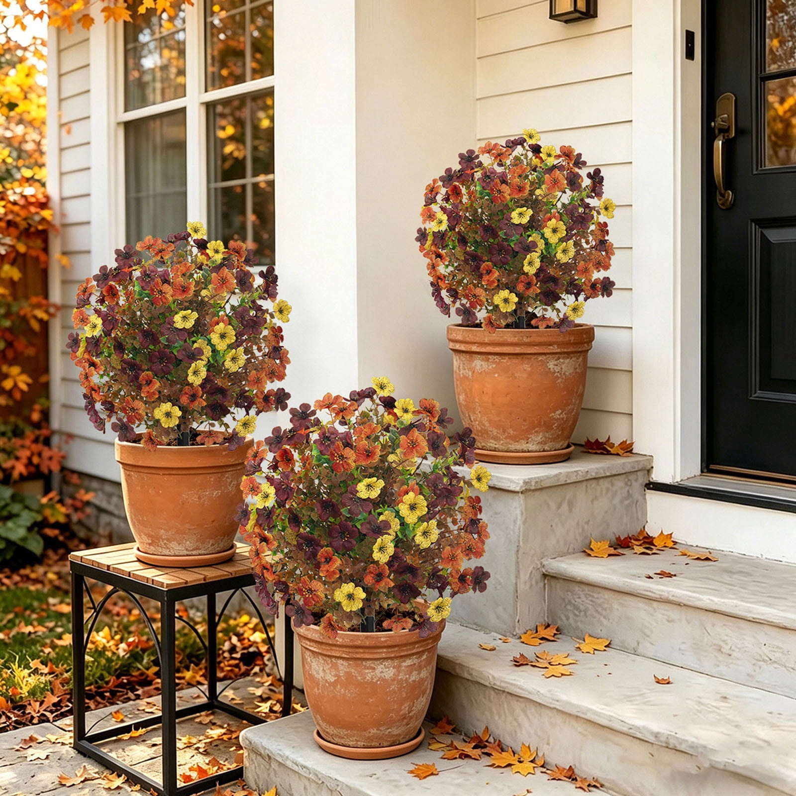 MMJ Artificial Fall Flower Ground Insert 22in Autumn Color Scheme for ...