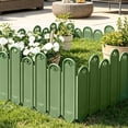 MMJ Garden Fence Plastic Picket Edging 5 Pack Stackable Border Plant ...