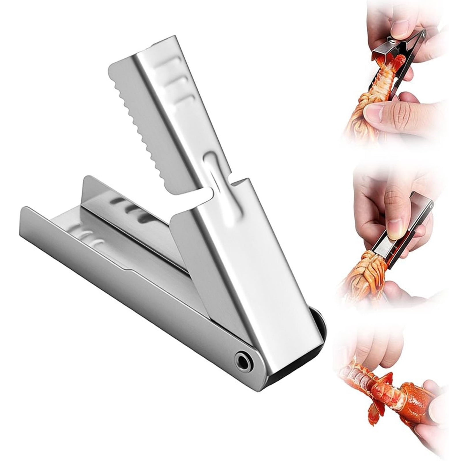 MMJ Stainless Steel Crawfish Shrimp Peeler Tool Crayfish Shell Opener ...