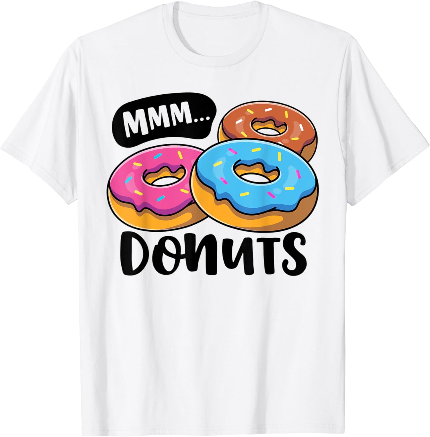 MMM Donuts Donut Lover Funny Girls Women Doughnut Squad Food T-Shirt - Walmart.com