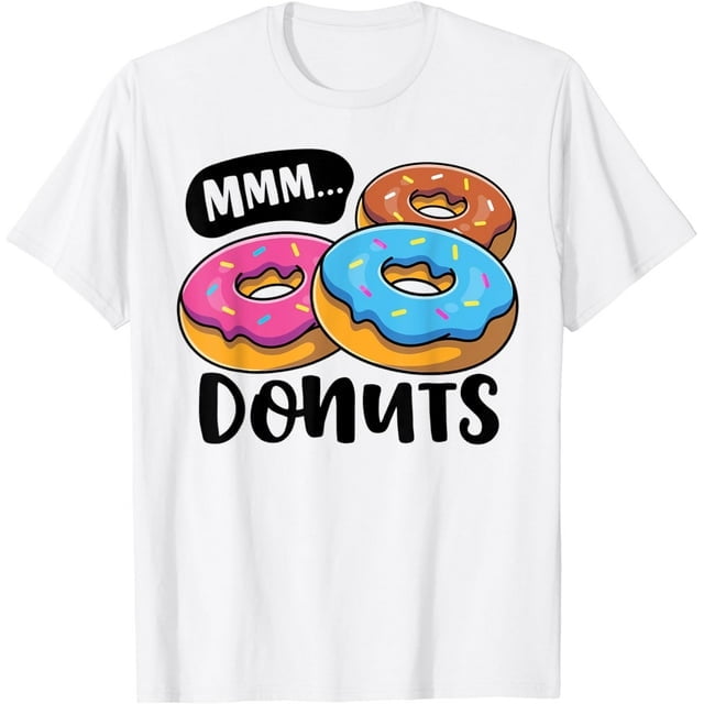 MMM Donuts Donut Lover Funny Girls Women Doughnut Squad Food T-Shirt - Walmart.com