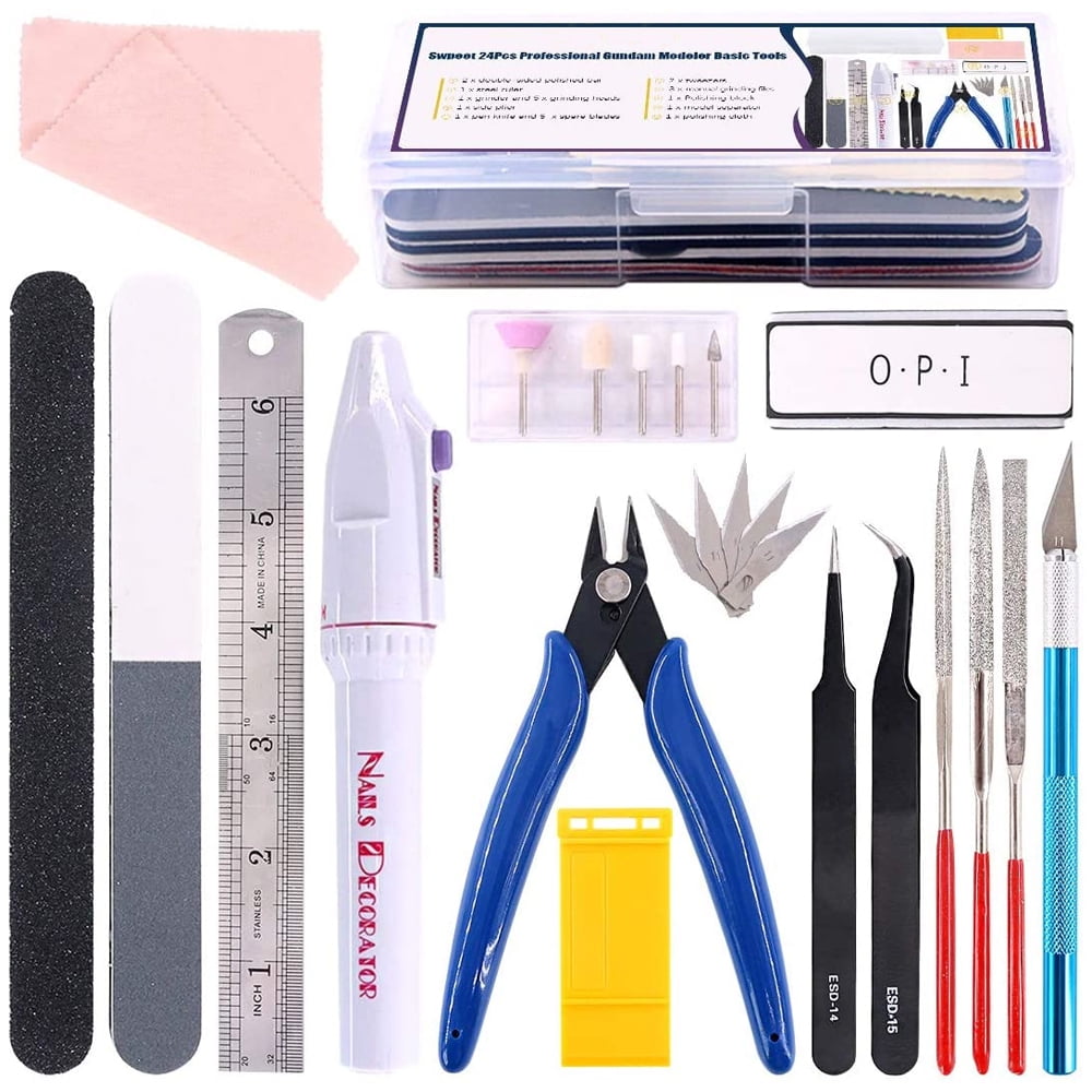 MMOBIEL 26-Piece Gundam Model Tool Kit Hobby Building Craft Set ...