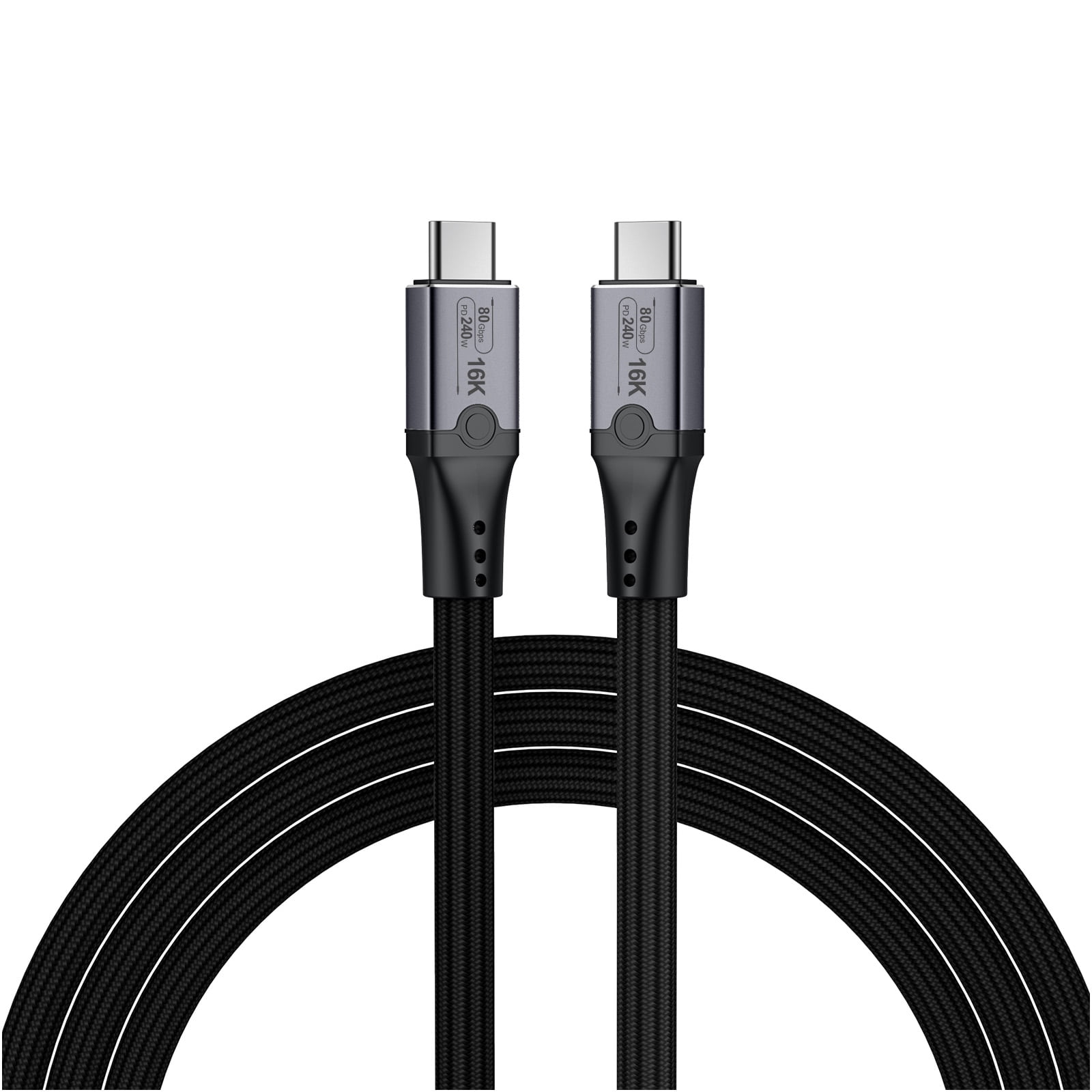 MMOBIEL Thunderbolt 5 Cable 80Gbps 240W 0.3m Braided - Walmart.com