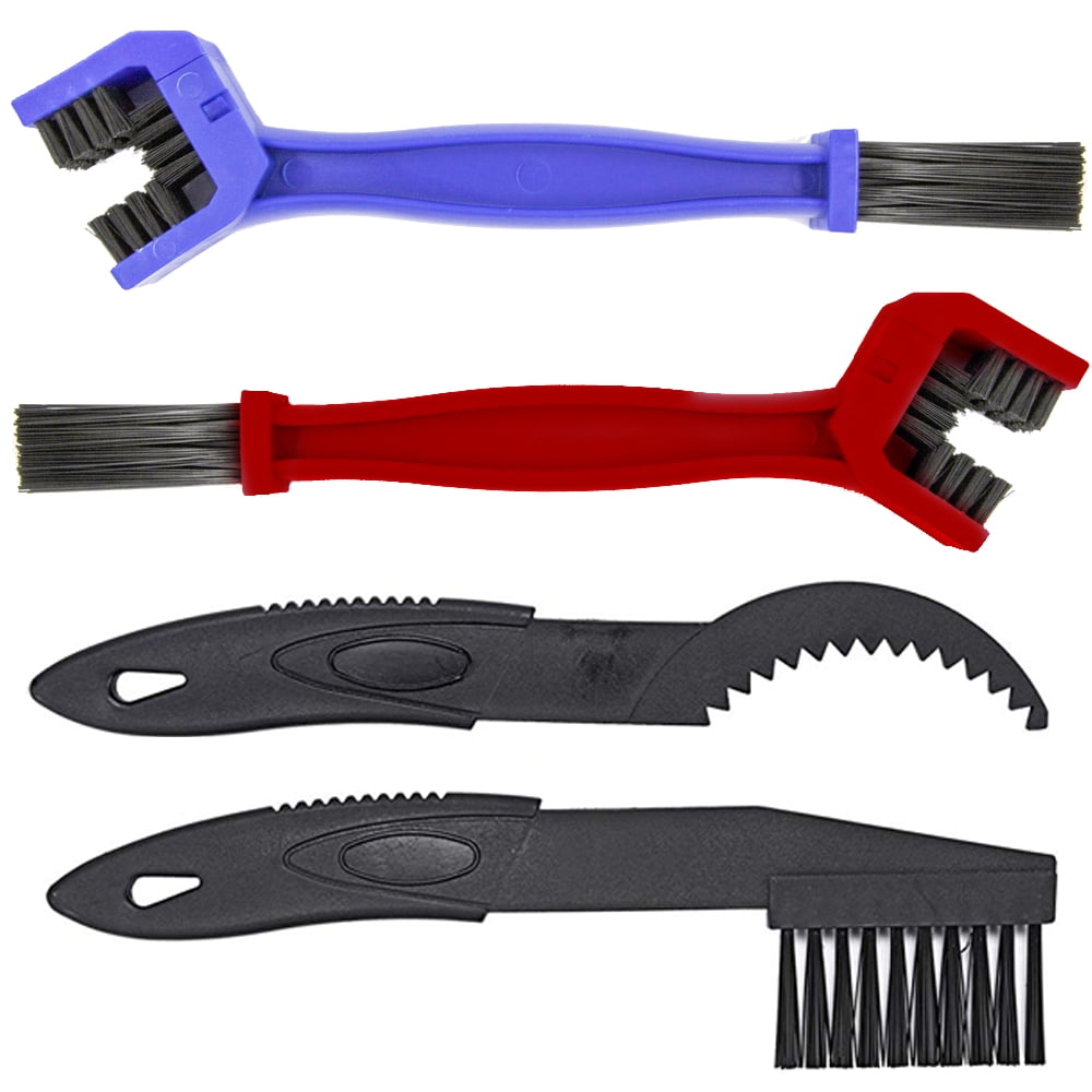 MMOBIEL Bicycle or Motorcycle Chain Cleaning Brush Kit 4-Pack Bike ...
