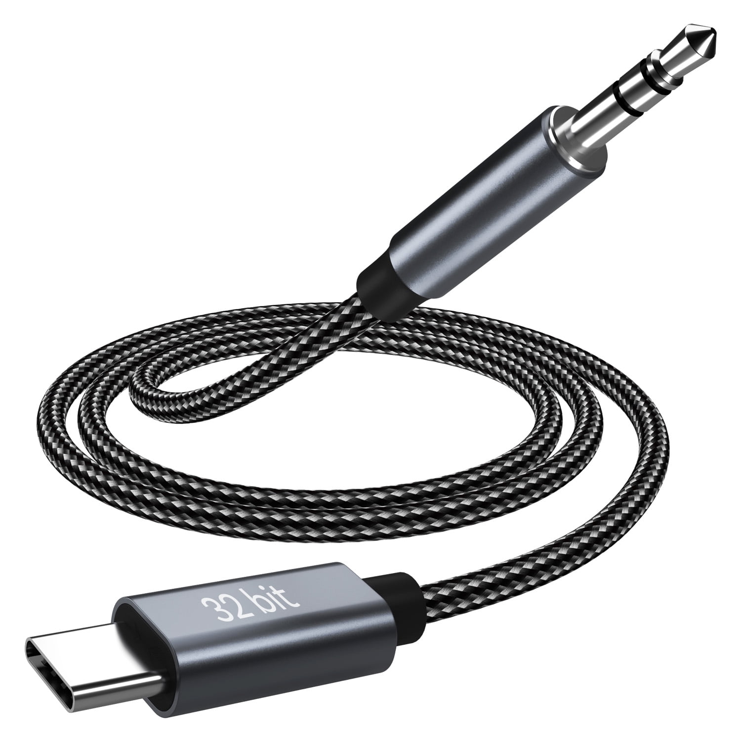 MMOBIEL USB-C to 3.5mm Audio Aux Jack Cable 32 Bit Type-C to Auxiliary ...