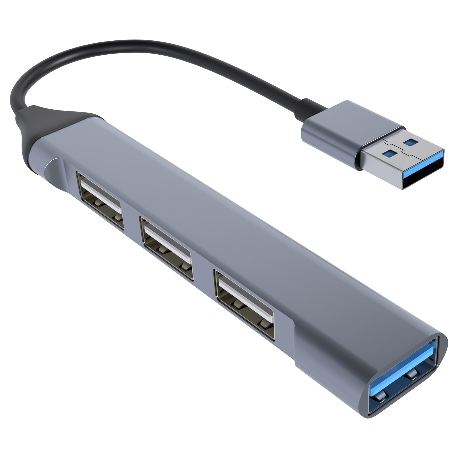 MMOBIEL Ultra-Thin 4-Port USB 3.0 Data Hub Compatible with MacBook Mac ...