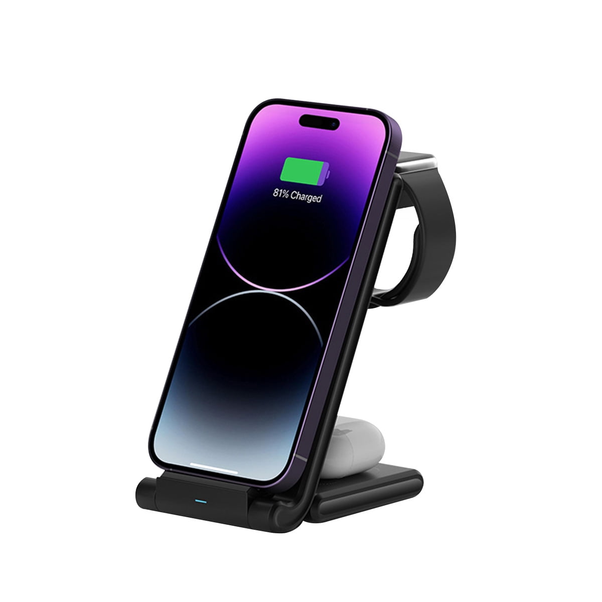 MMOBIEL Wireless Charger Compatible with iPhone, Apple Watch and AirPods - Foldable 3-in-1 ...
