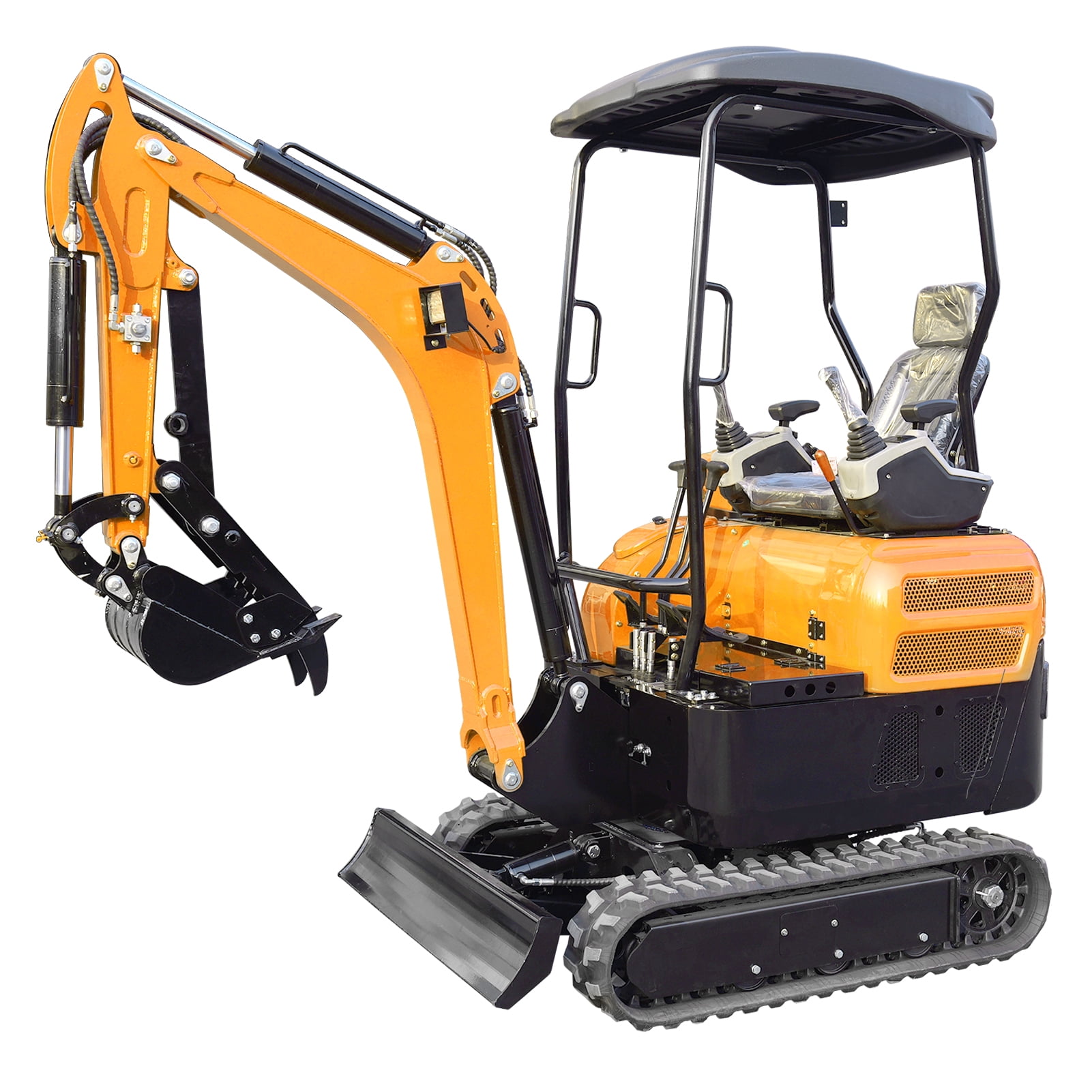 MMS 2 Tons Mini Excavator 16HP Kubota Diesel Engine Hydraulic Pilot ...