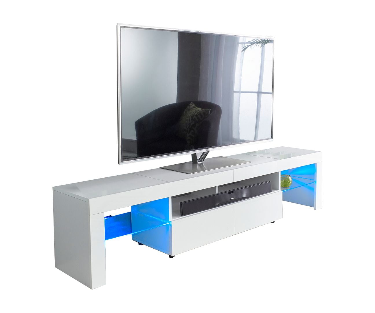 "MMT Furniture Designs Ltd 78"" Wide TV Stand Cabinet for 90 inch ...