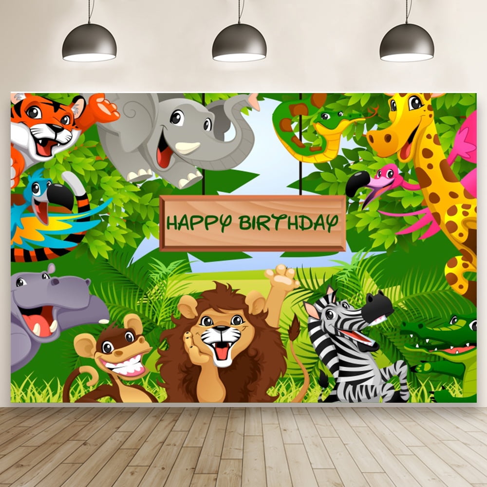 Happy Birthday Zoo Animals