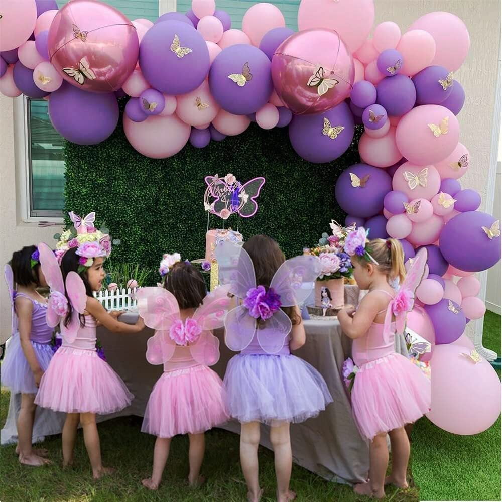 MMTX Pink Purple Balloon Arch Kit, Pink Purple Balloons Garland Kit ...